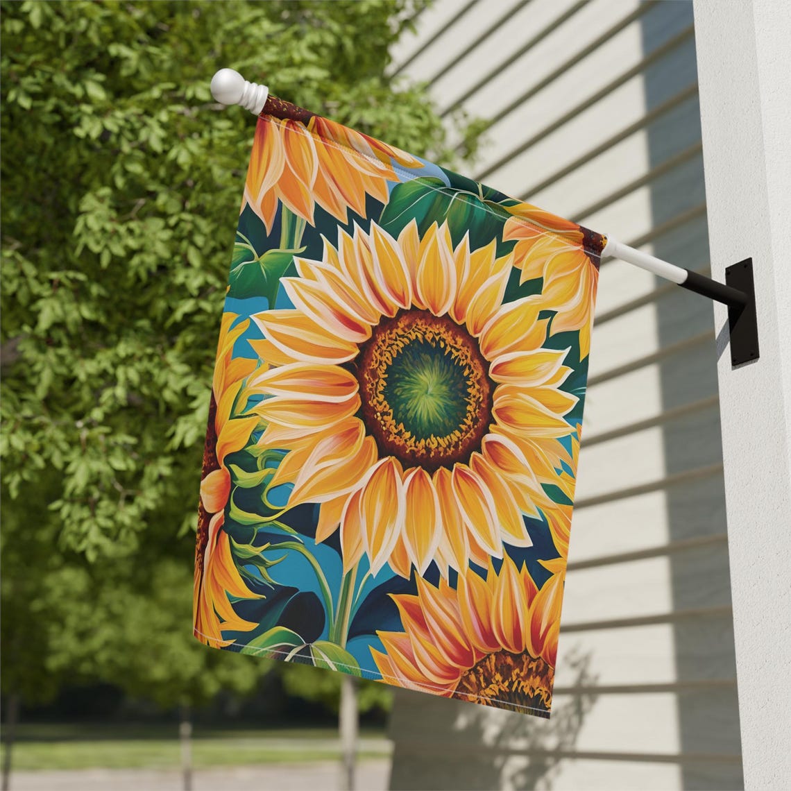 Sunflower Flag, Summer Flag, Sunflower Garden Decor, Summer Outdoor ...