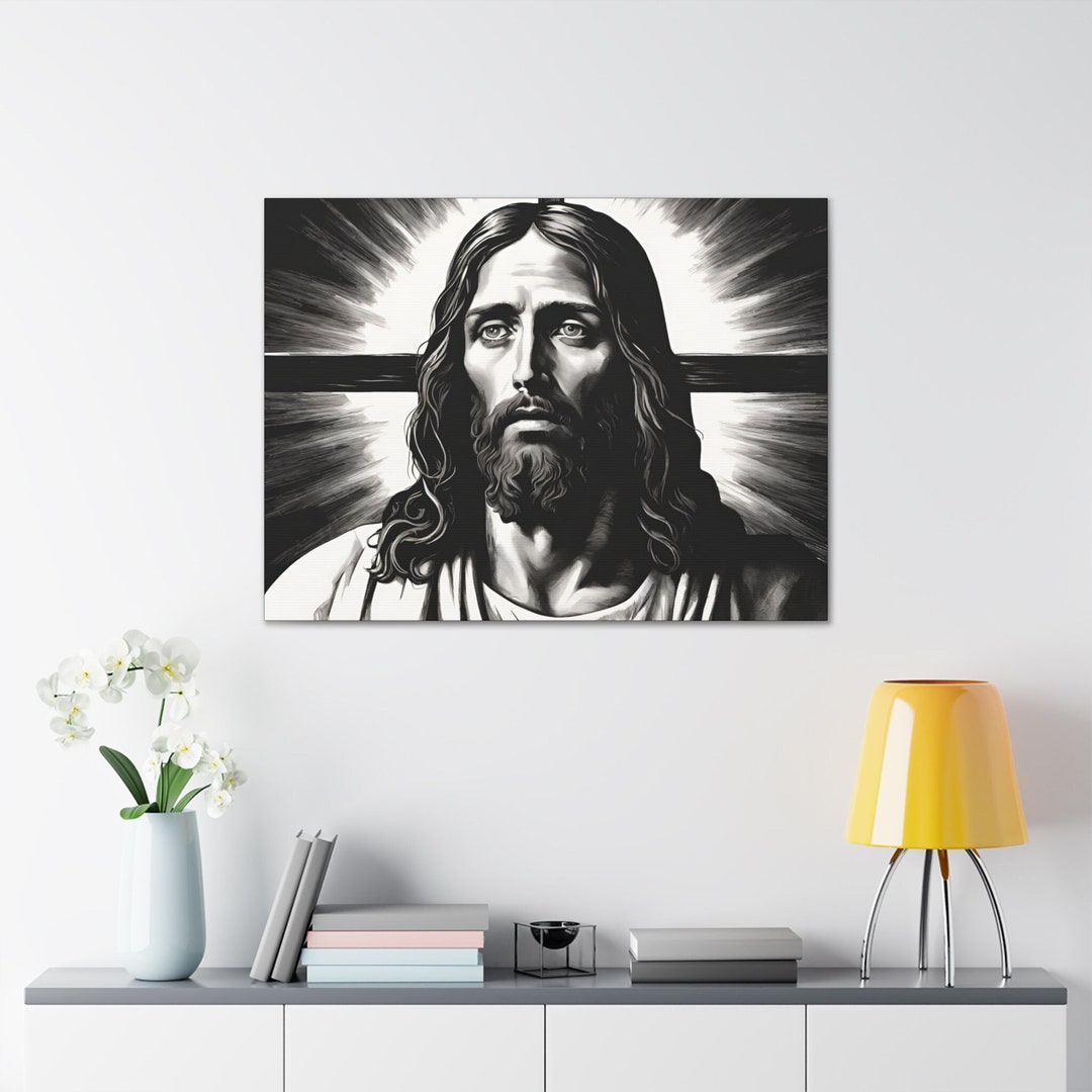 Jesus Canvas Wall Art Decor, Scripture Wall Art, Scripture Canvas ...
