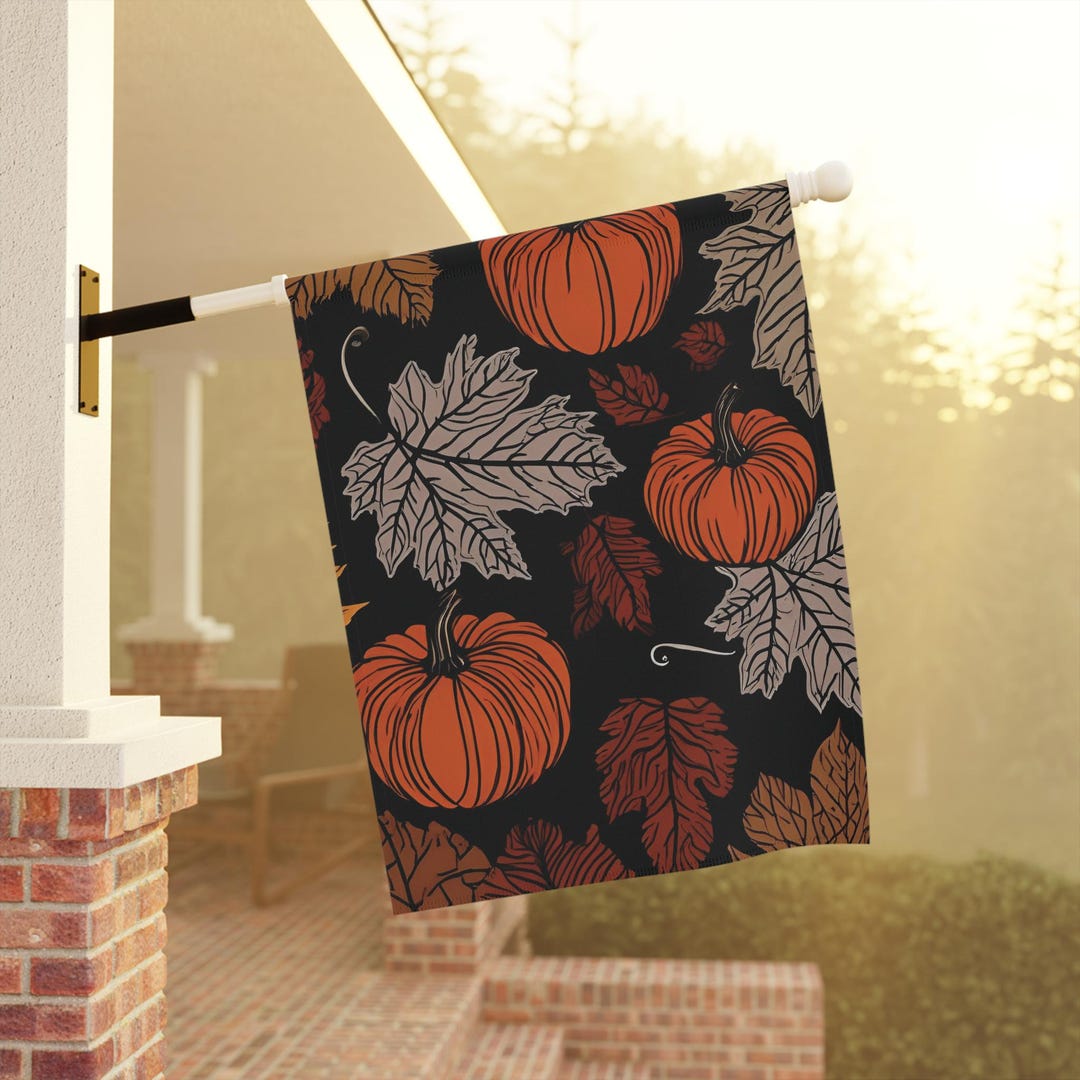 Garden Flag, Rustic Fall Banner, Fall Leaves Outdoor Decor, Autumn ...