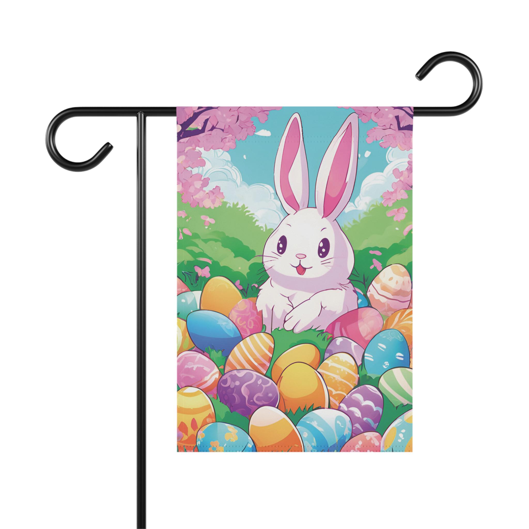 Easter Bunny Flag - Garden & House Banner for Easter Holiday Decor ...