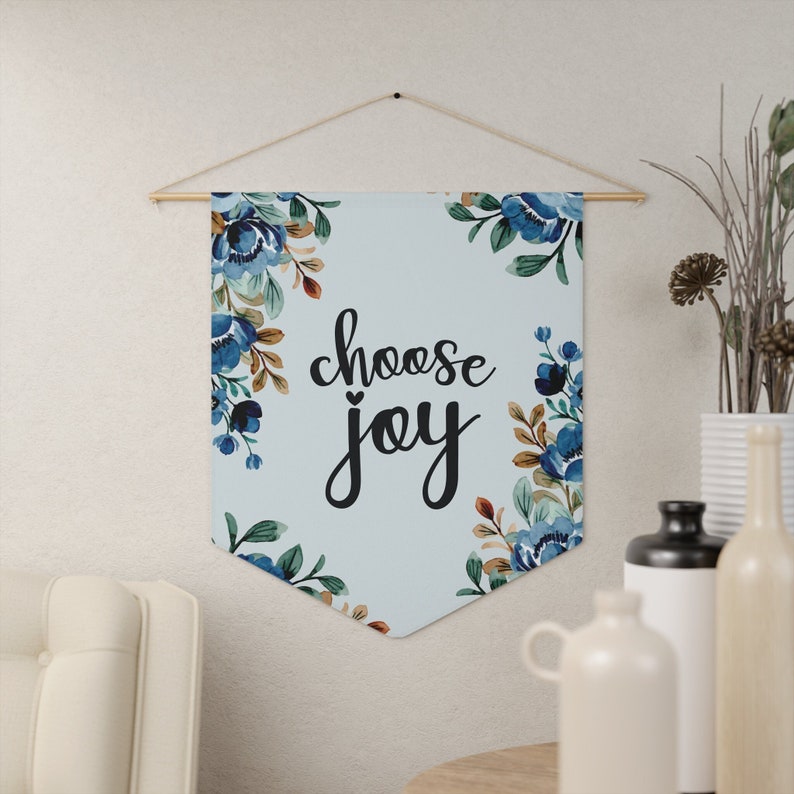 Choose Joy Flag, Christian Pennant, Christian Flag, Christian Wall ...