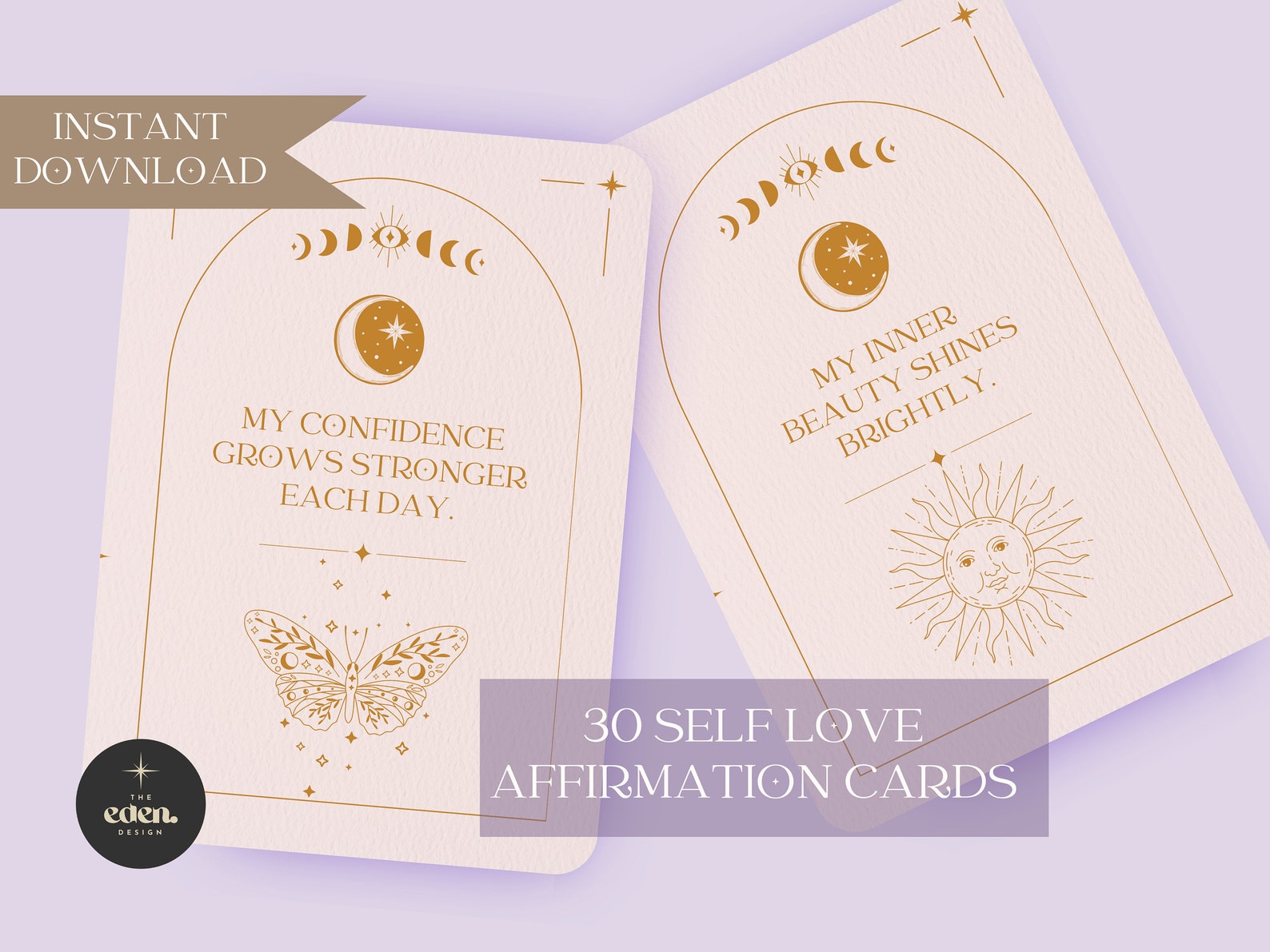 30 Self-love Affirmation Cards Printable, Manifestation Deck, Self ...
