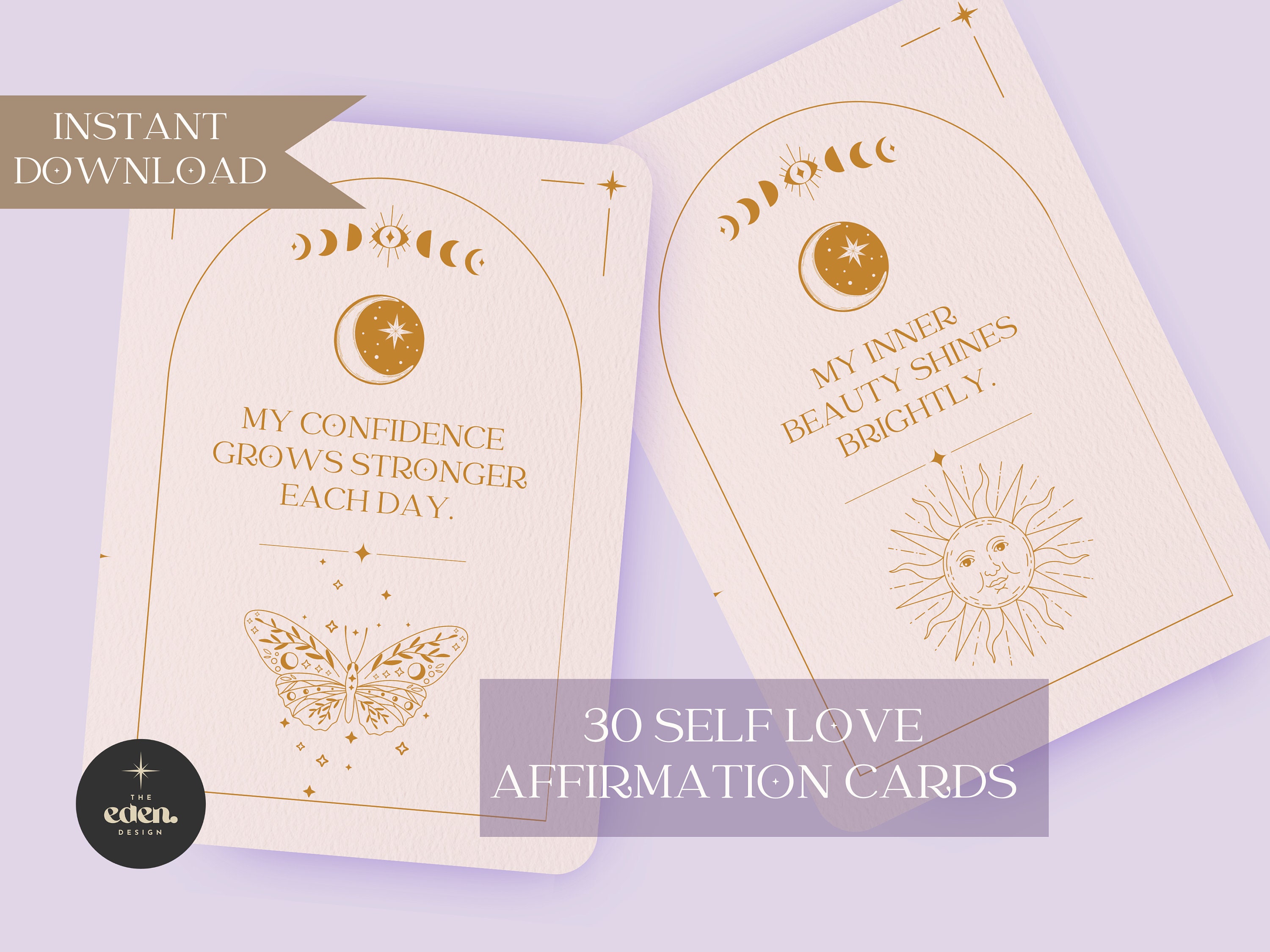 30 Self-love Affirmation Cards Printable, Manifestation Deck, Self ...