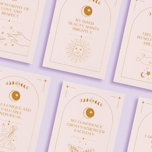 30 Self-love Affirmation Cards Printable, Manifestation Deck, Self ...