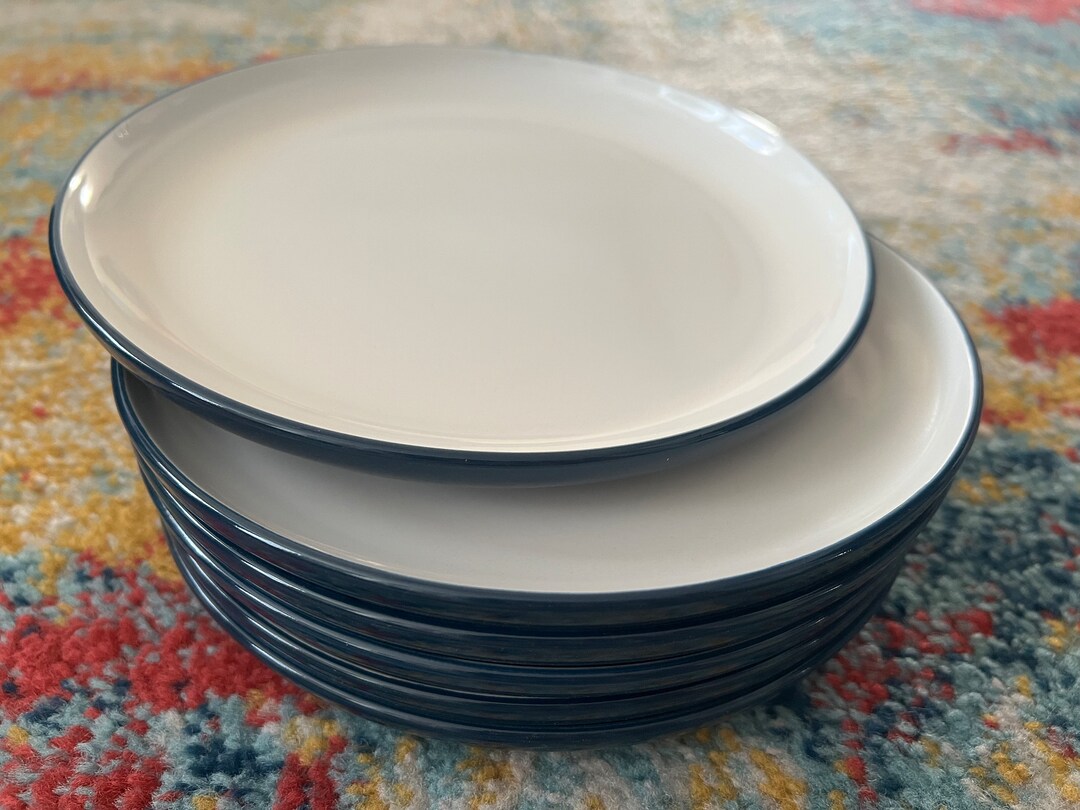 8.5/ Modern Ceramic Plates/ Set of 6/ Salad Pizza Sushi - Etsy