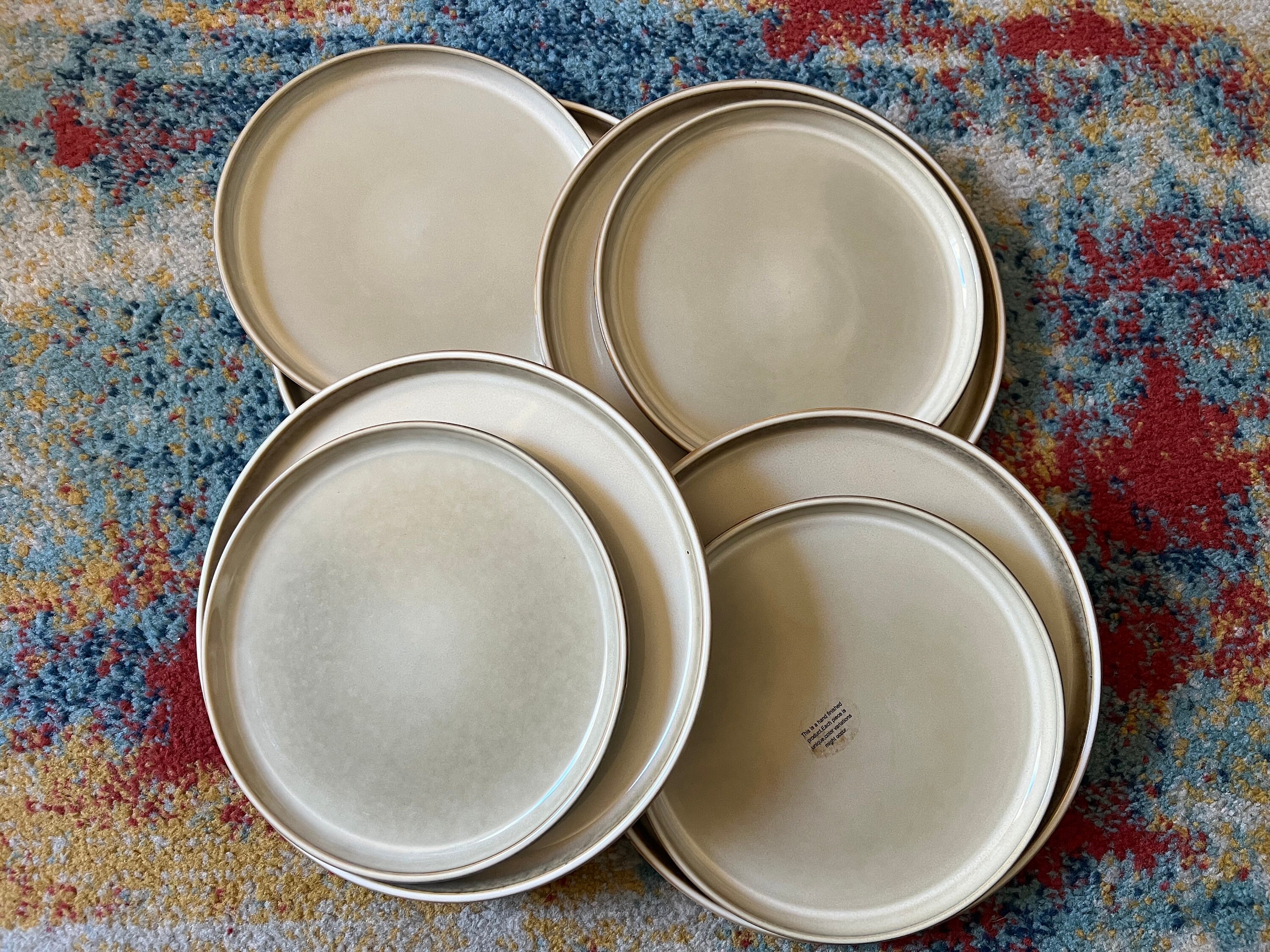 Modern Stoneware Dinner Plates Set/ 10''/ 8.5 / Set of 4/ Reactive ...