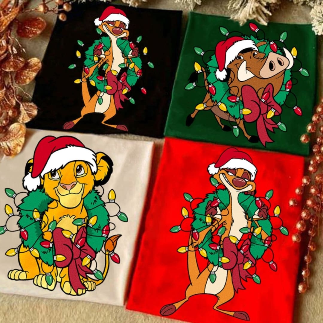 Simba Timon Bumba Lion King Hug Wreath Hakuna Matata Shirt - Etsy