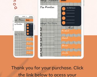 Fall Theme Daily Digital Planner Printable and Downloadable - Etsy