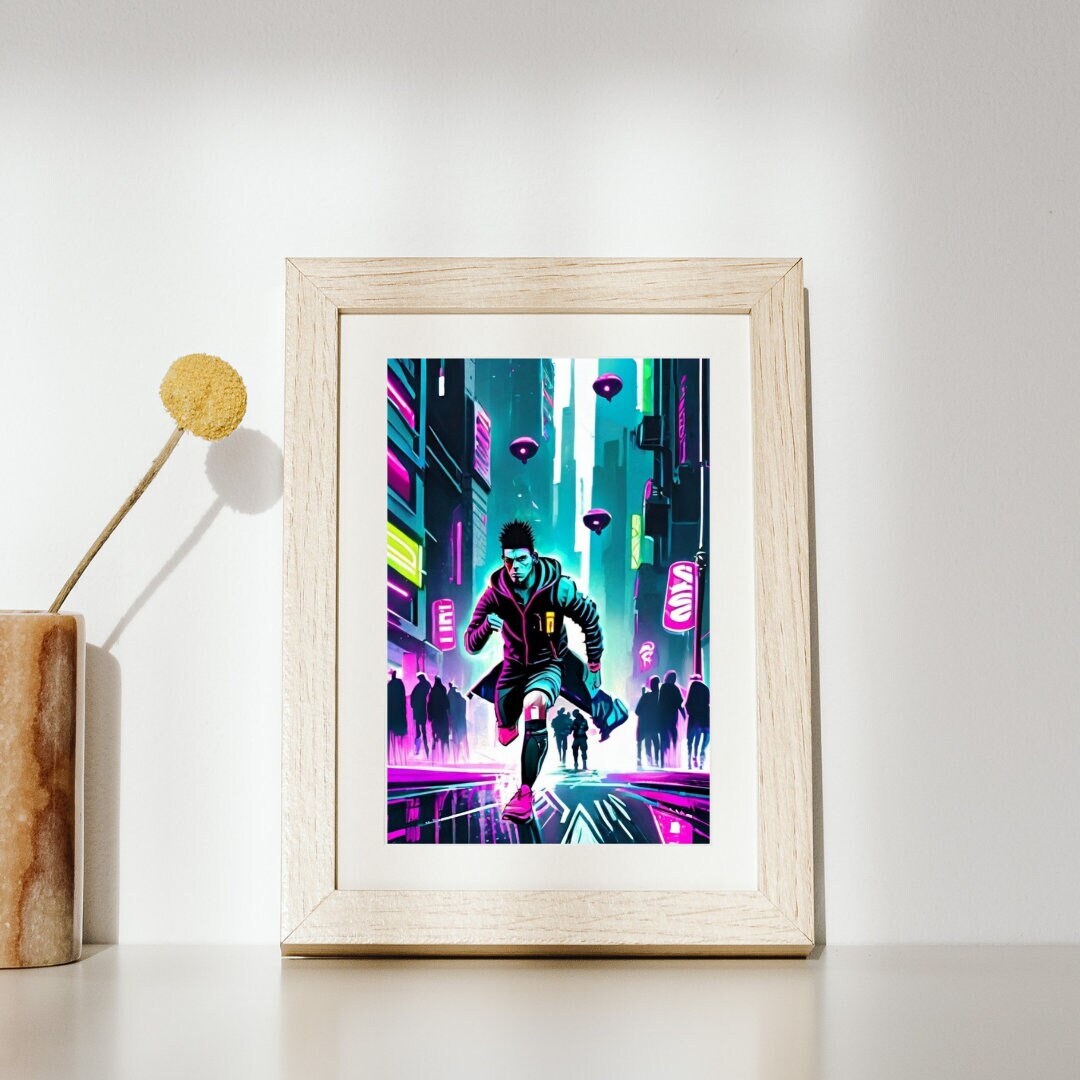 Wanted Stranger Cyberpunk Print Digital Print Download - Etsy