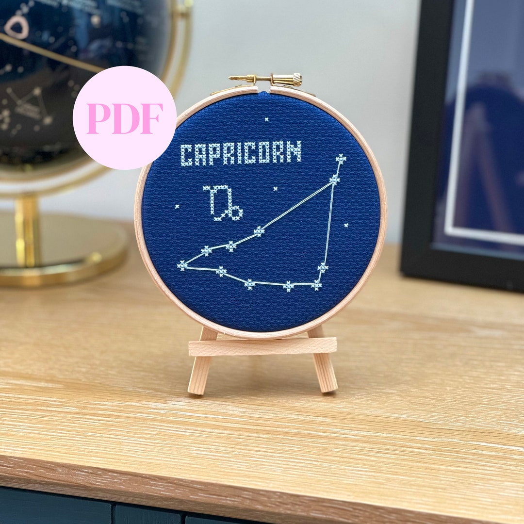 Capricorn Constellation Night Sky Cross Stitch Pattern – PDF Download ...