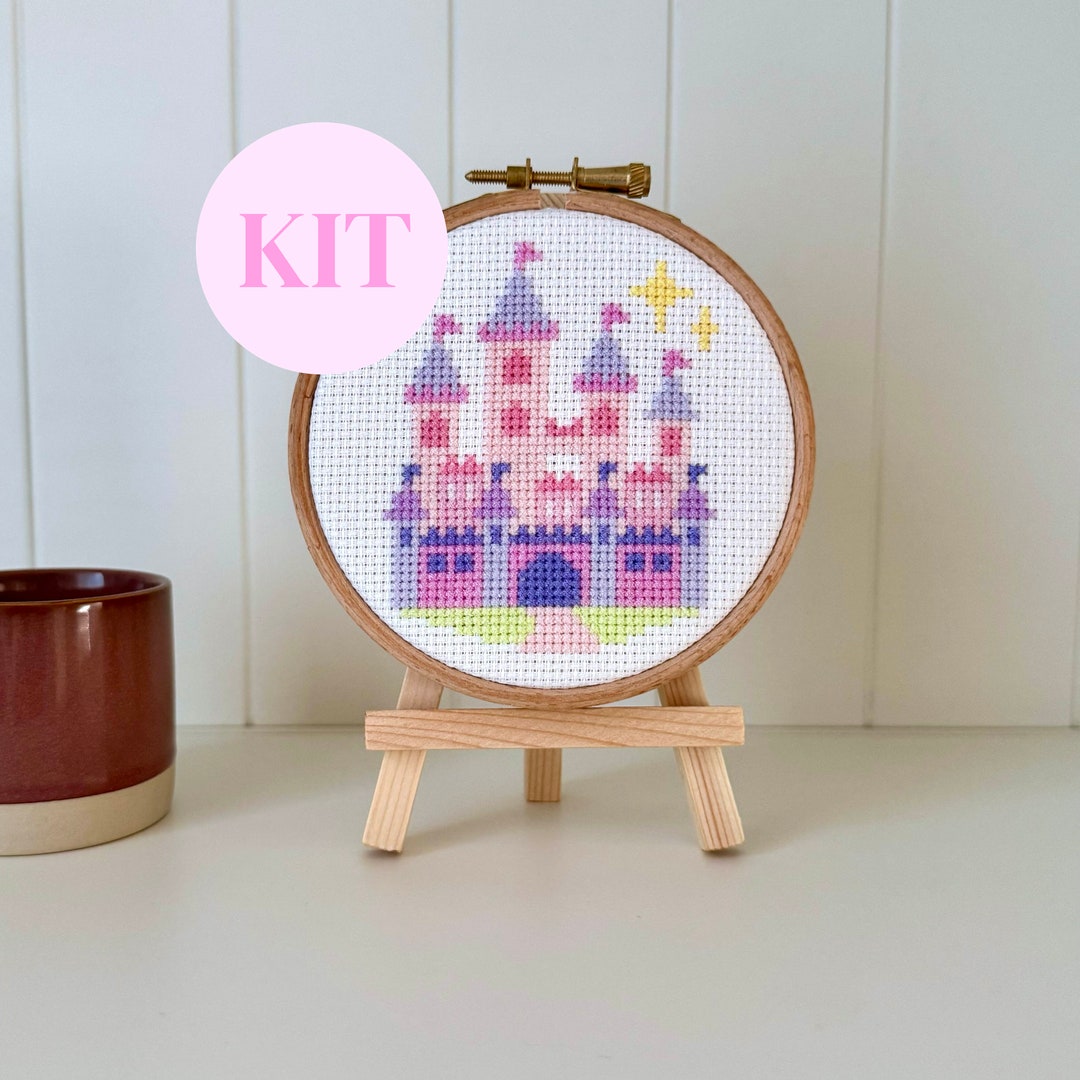 Fairytale Castle 4 Inch Cross Stitch Kit - Etsy