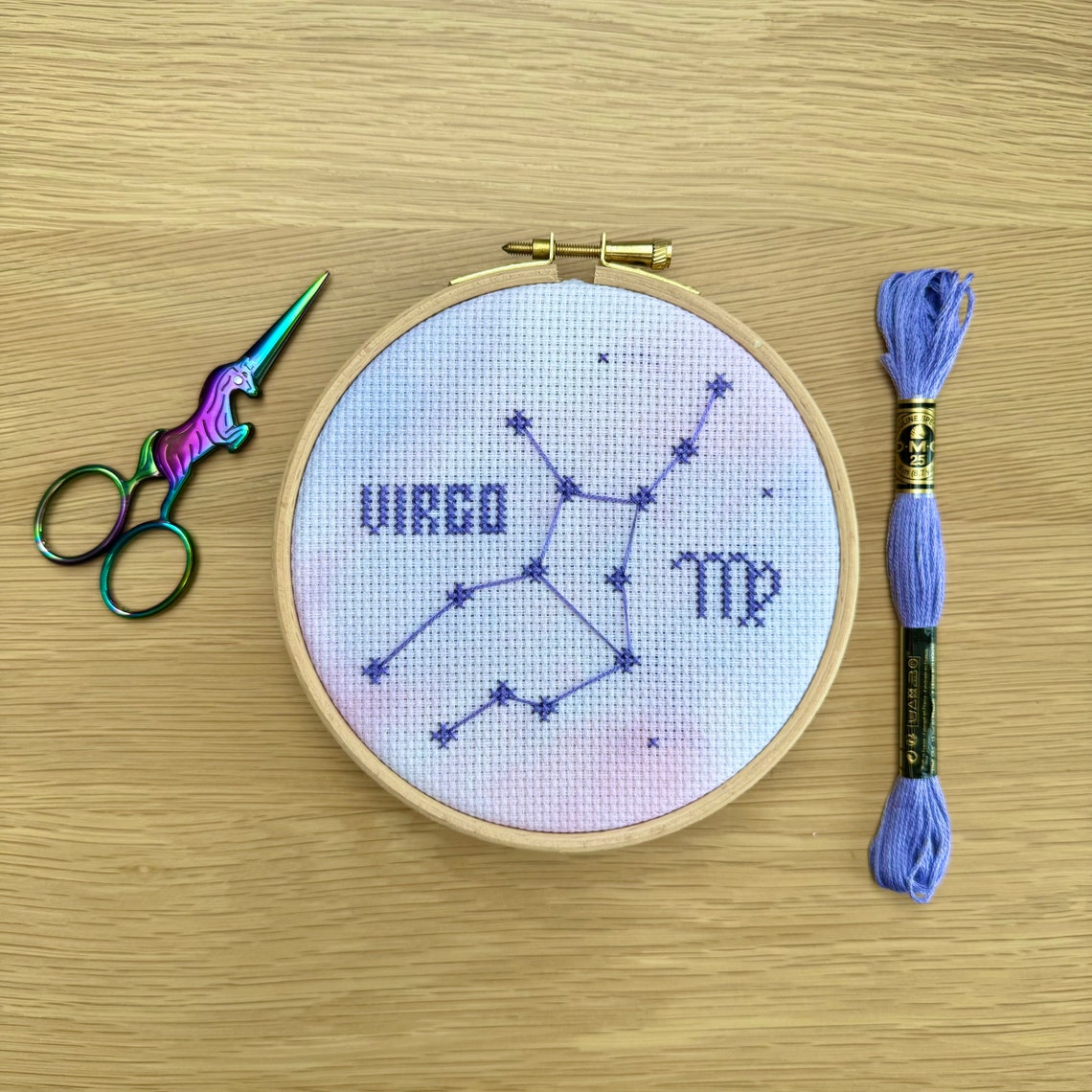 Virgo Constellation Galaxy Cross Stitch Pattern – PDF Download - Etsy