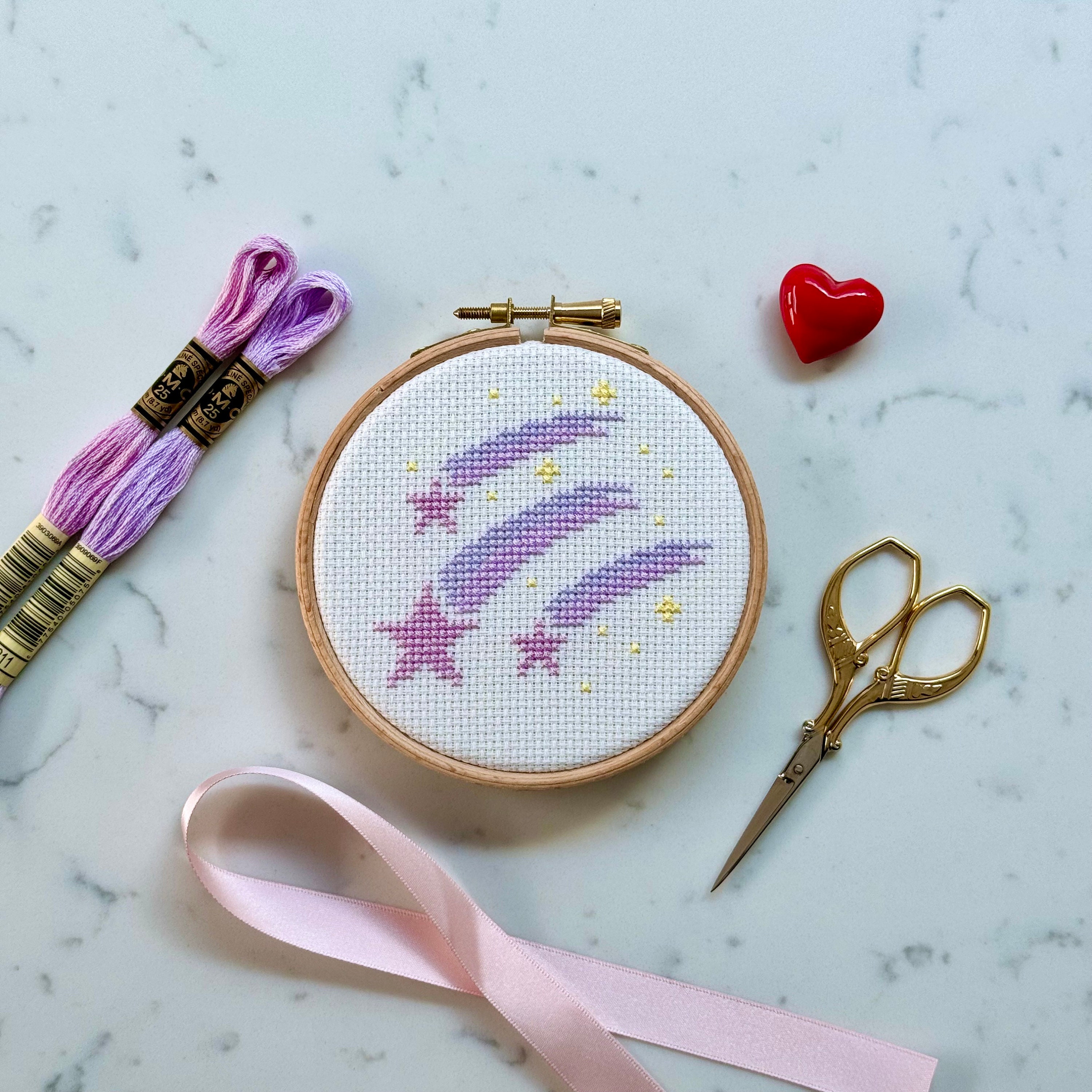 Shooting Stars 4 Inch Cross Stitch Pattern – PDF Download - Etsy