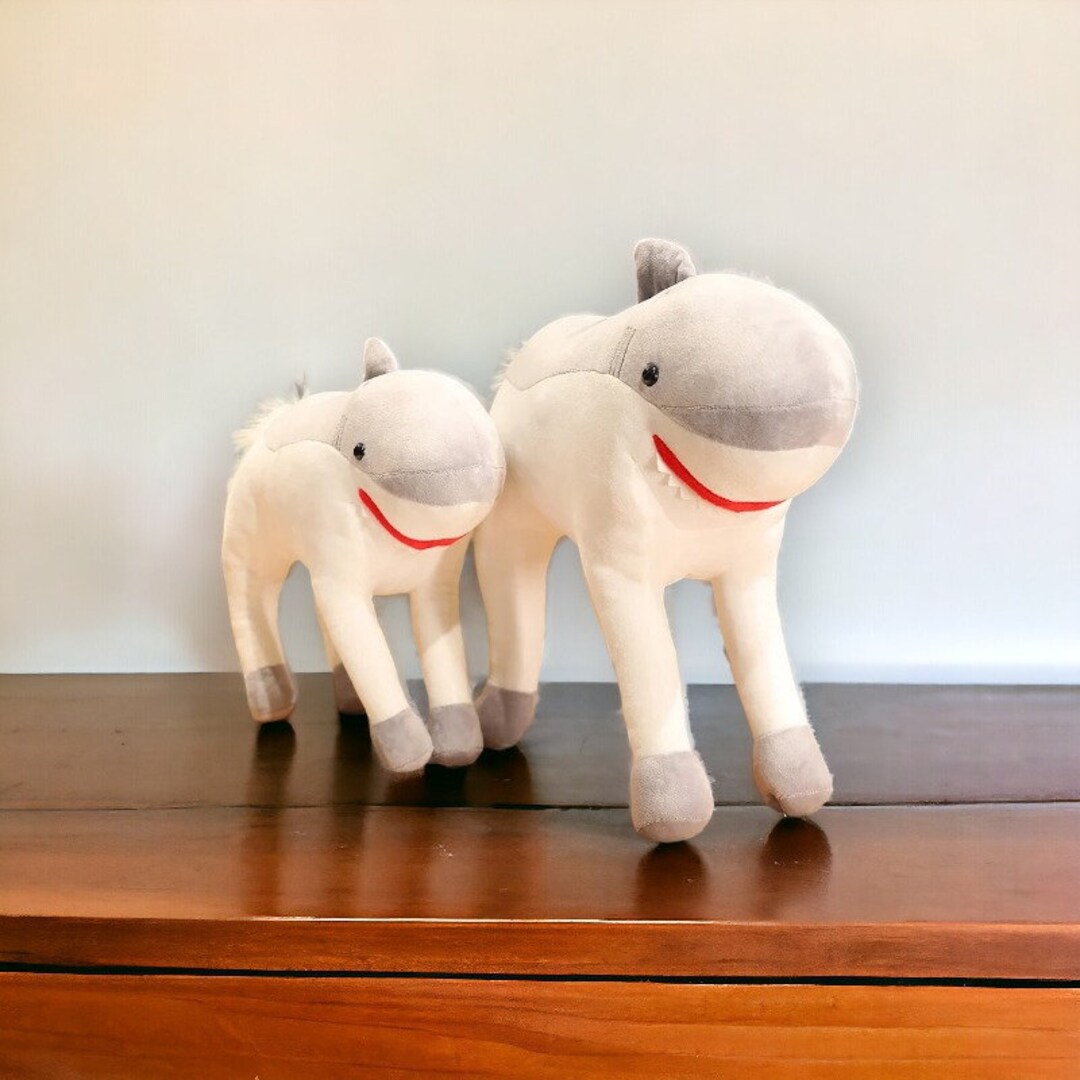 Kawaii Transform Shark Horse Plush Toys, Stuffed Cute Shark Doll ...