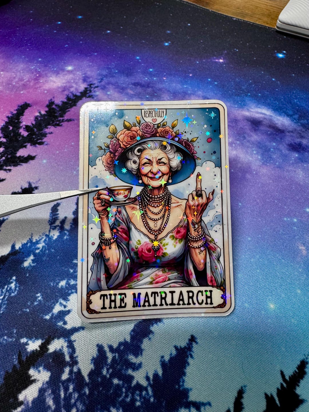 The Matriarch Tarot Card Sticker - Etsy