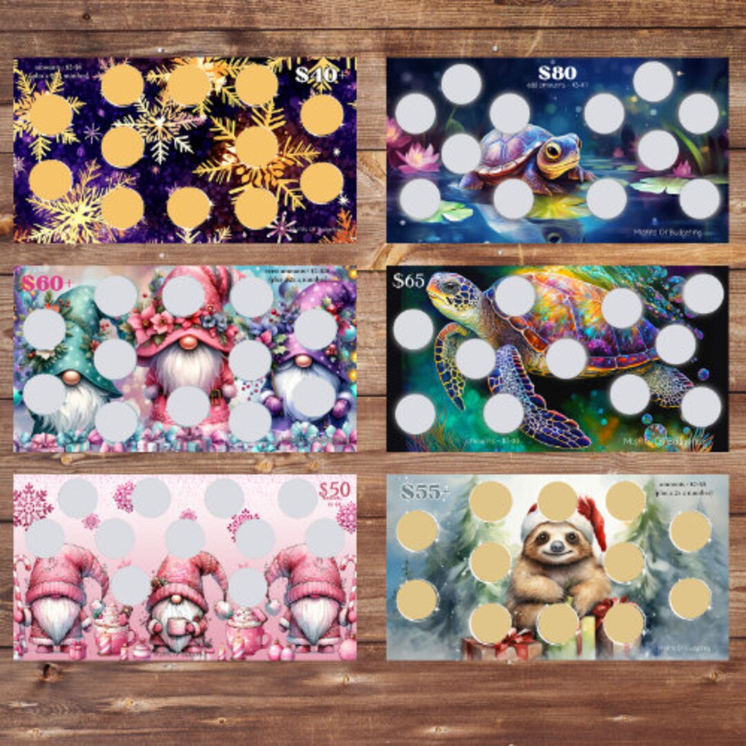 A6 Money Saving Scratcher - Etsy