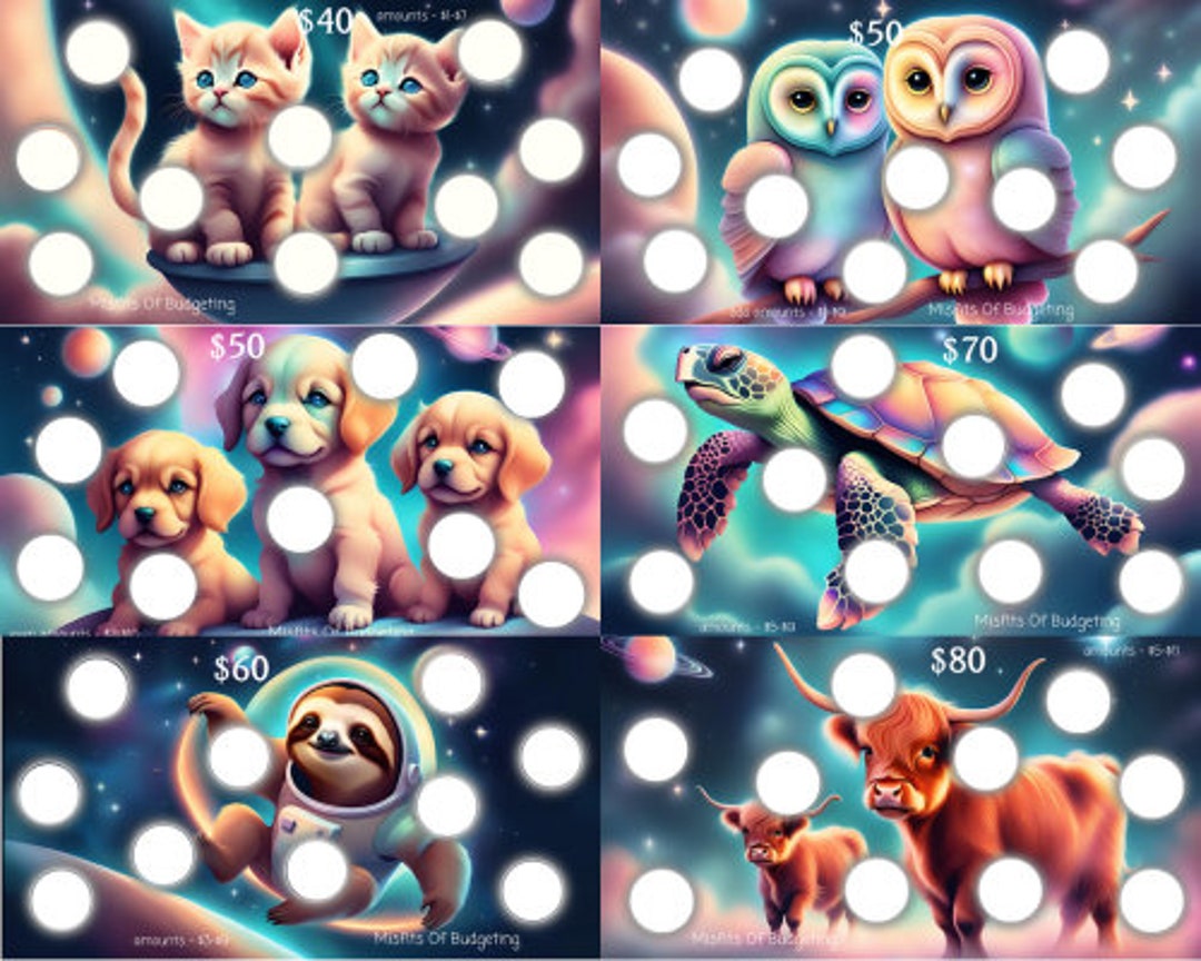 A6 Money Saving Scratcher - Etsy