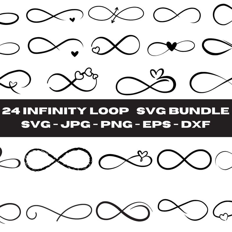 Infinity Heart Svg - Etsy