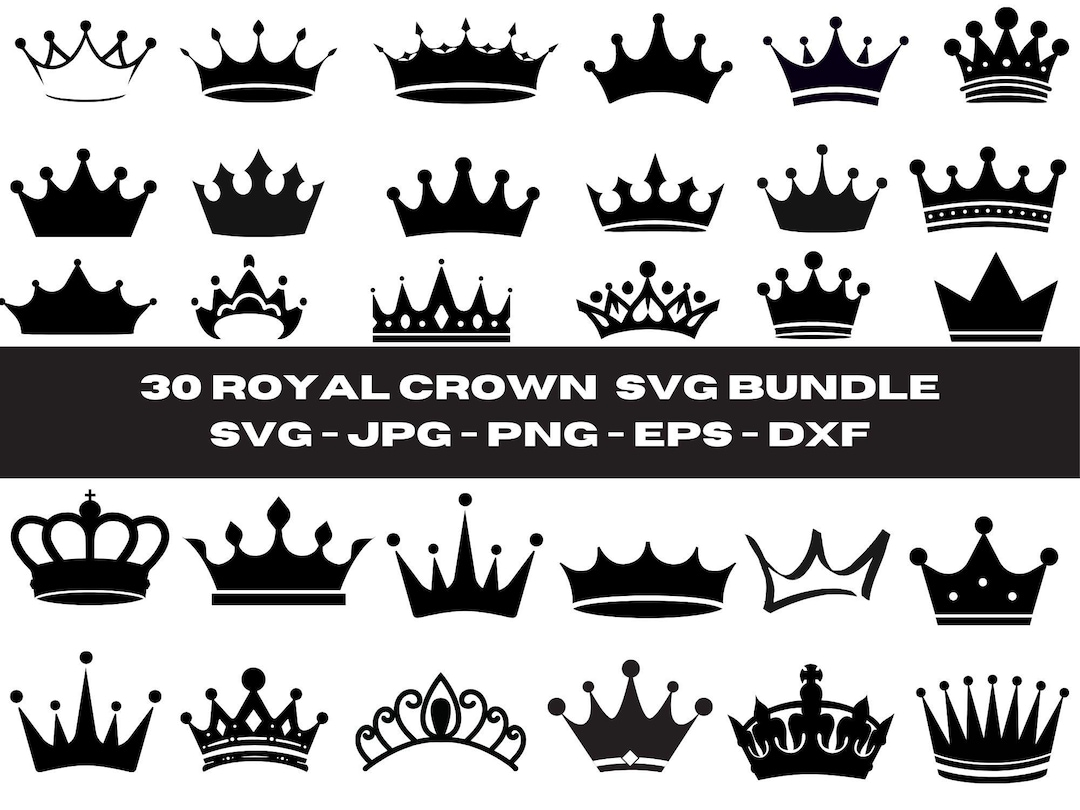 Royal Crown SVG File, King Crown SVG, Queen Crown SVG, Princess Tiara ...
