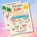 Editable Beach Theme Teacher & Staff Appreciation Sunsational Itinerary ...