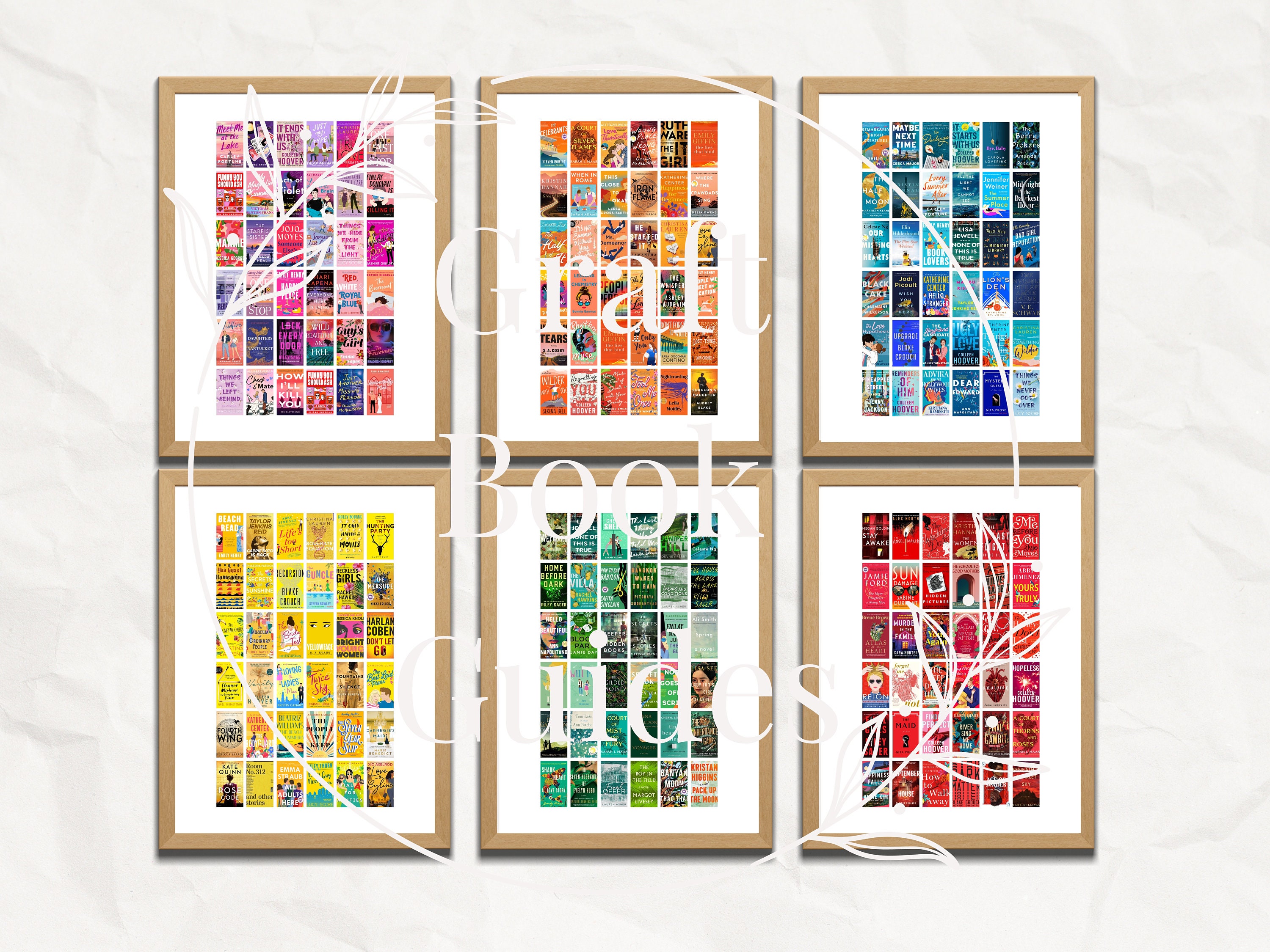 Gallery of Four Printable Book Cover Posters for Book Lovers - Etsy
