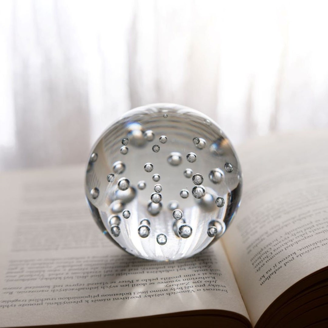 Glass Paperweight "big Bubbles" - Etsy