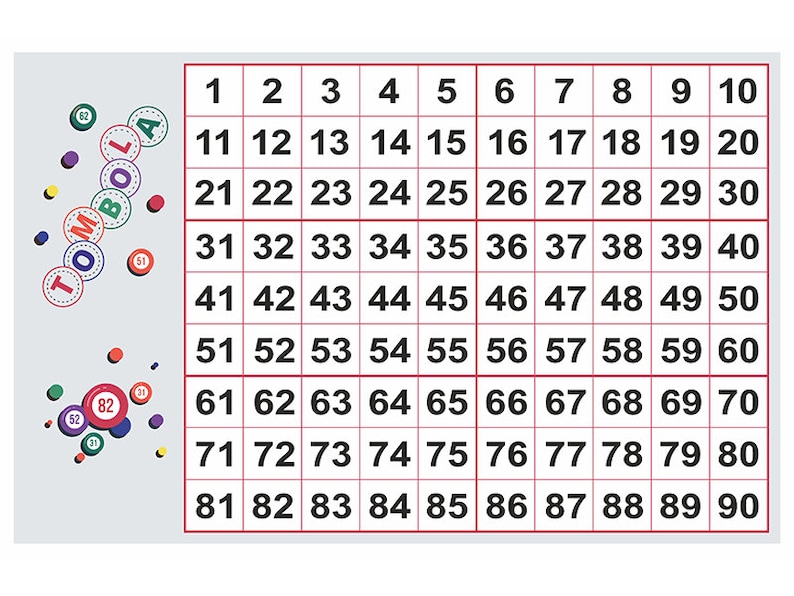 TOMBOLA Poster Printable Large or Small Format | PDF Resizable Ready to ...