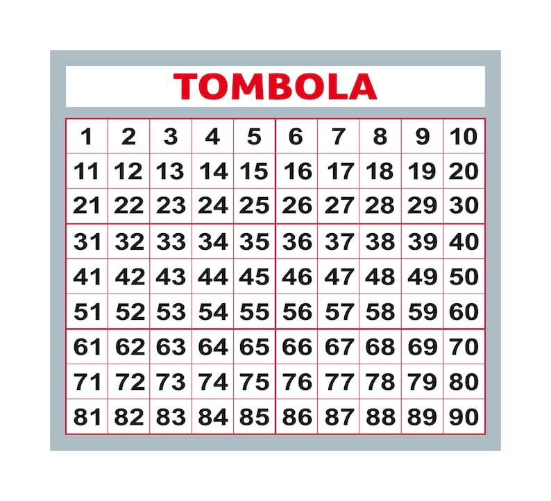 TOMBOLA Poster Printable Large or Small Format PDF Resizable Ready to ...