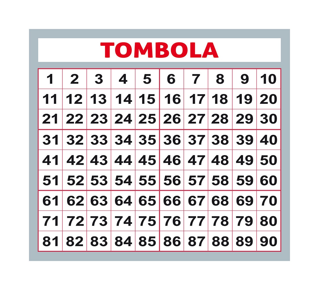 TOMBOLA Poster Printable Large or Small Format PDF Resizable Ready to ...