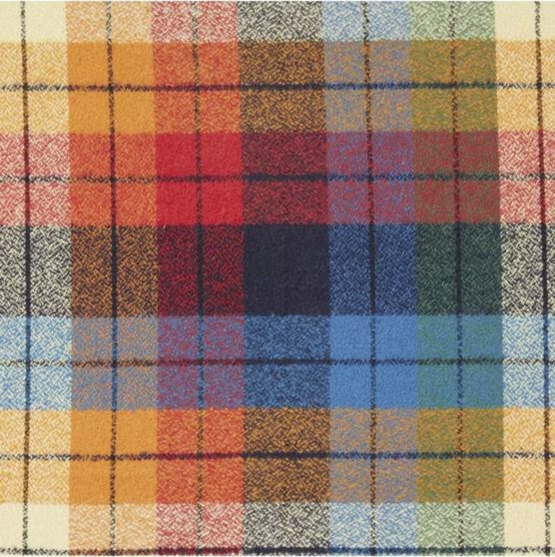 Multicolor Ombre Plaid Brush Cotton Fabric Premium Flannel Shirtings ...