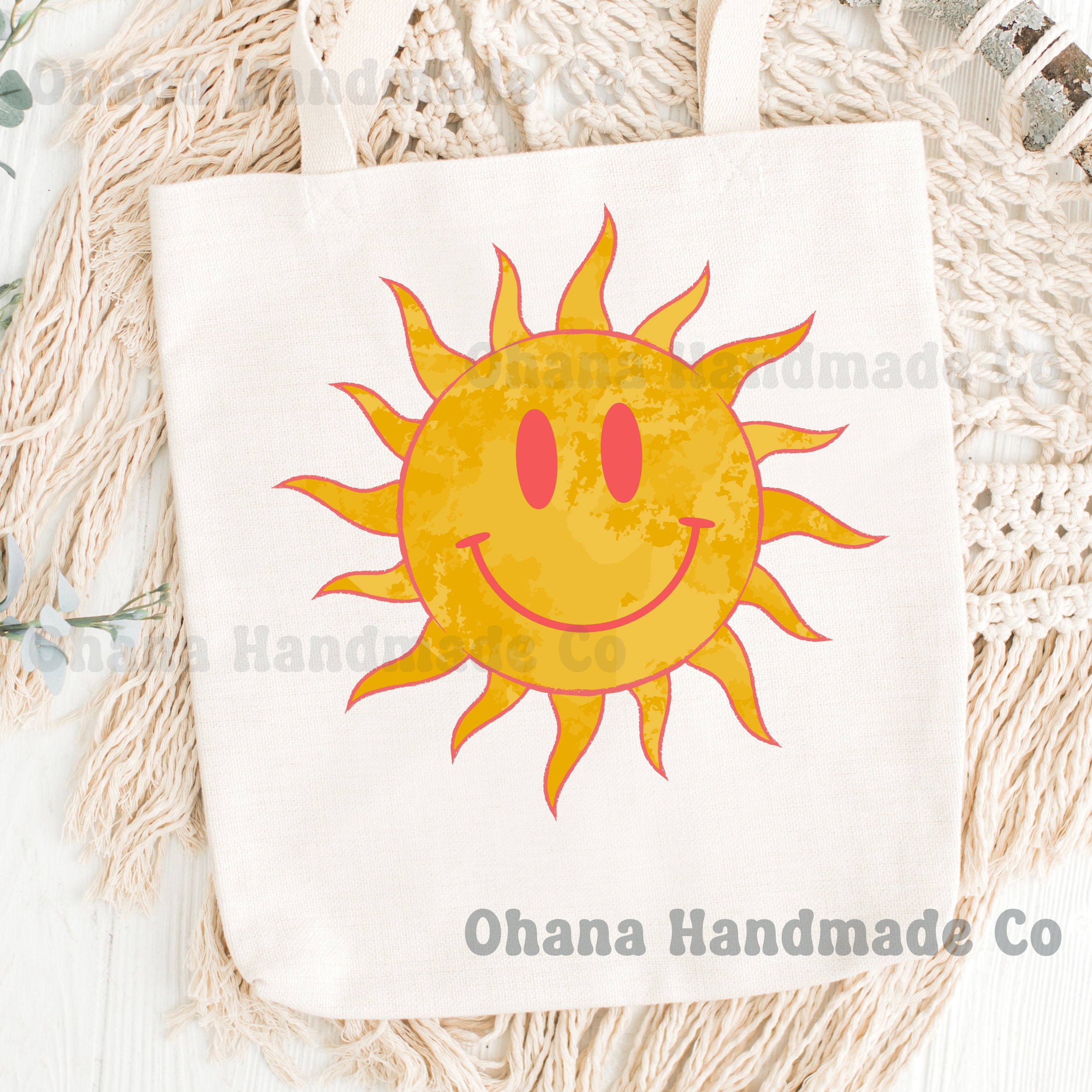 Sun Smiley Face PNG Sunset PNG Coconut Girl Shirt Design Retro Png ...