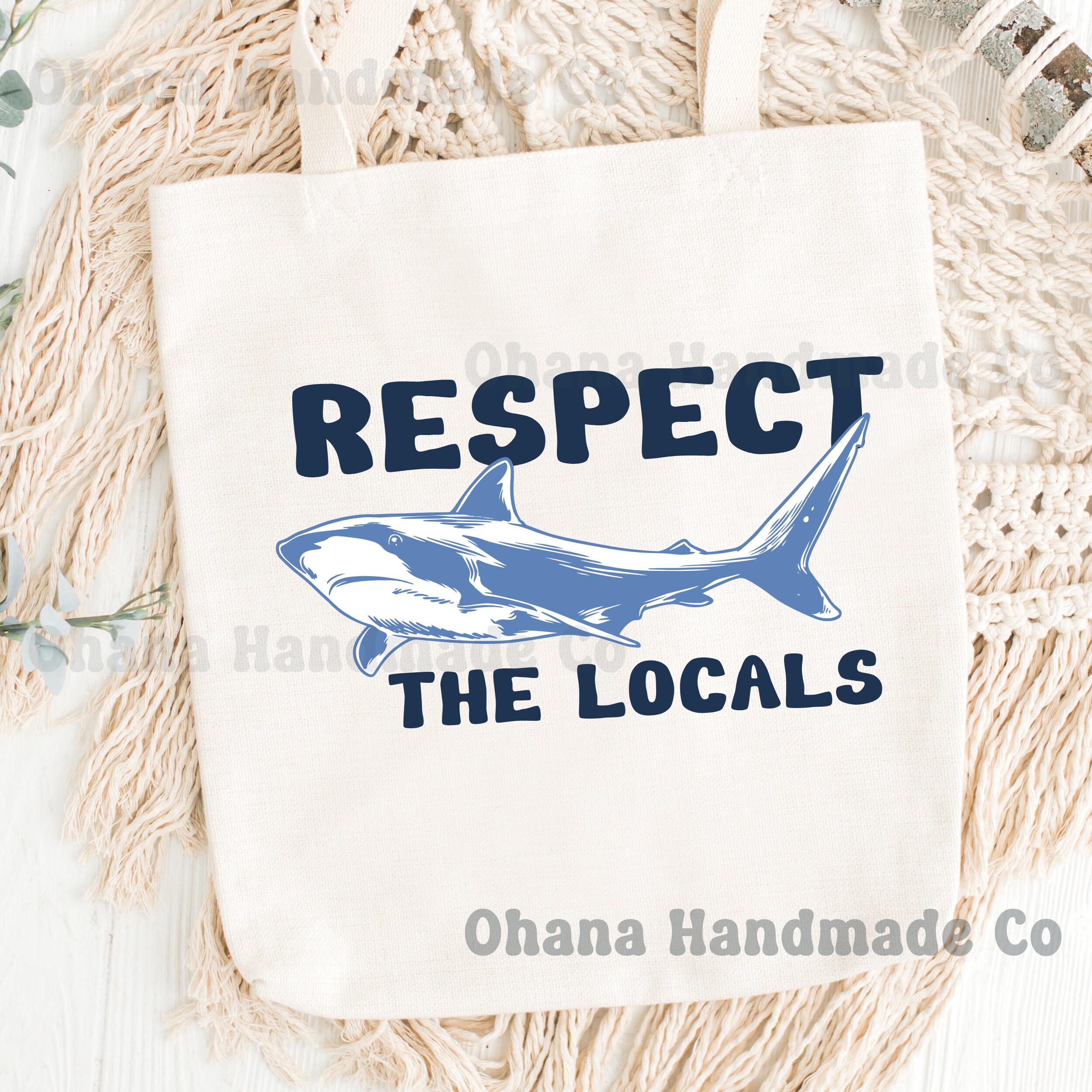 Respect the Locals Shark PNG Ocean Conservation Hawaiian Beach PNG ...