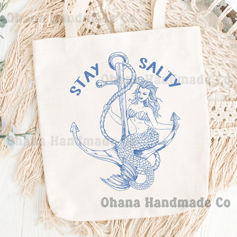 Stay Salty Mermaid PNG Mermaid Core Design Mermaidcore PNG Nautical ...