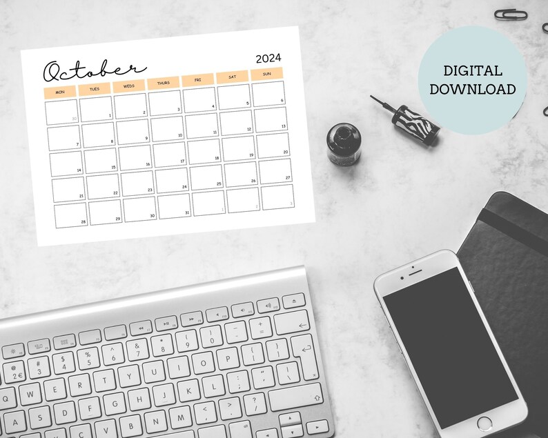 2024 Calendar Printable 2024 Monthly Planner Monday and Sunday Start ... 2024 Calendar Printable 2024 Monthly Planner Monday and Sunday Start ...