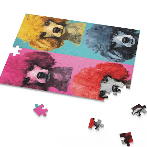 Poodle Jigsaw Puzzle - Etsy