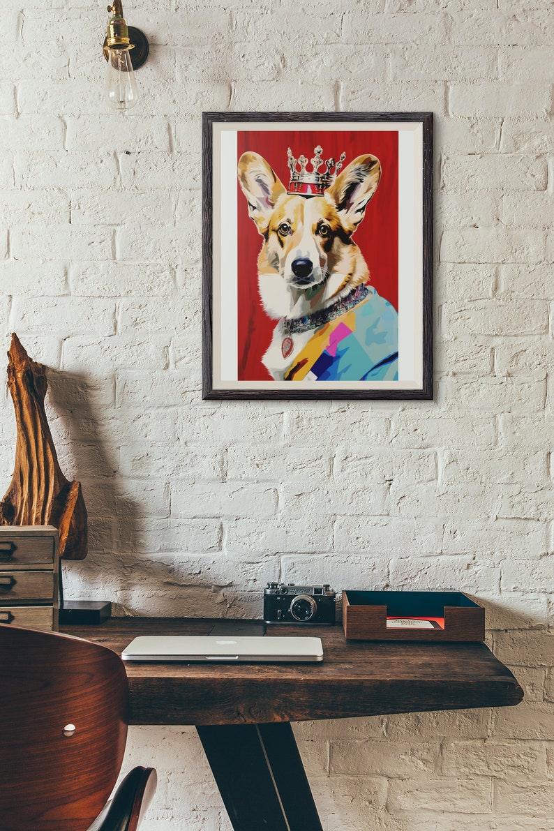 Pembroke Welsh Corgi Pop Art, Dog Decor Wall Art, Large Printable ...