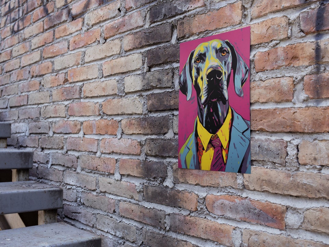 Great Dane Pop Art, Dog Decor Wall Art, Large Printable Poster, Digital ...