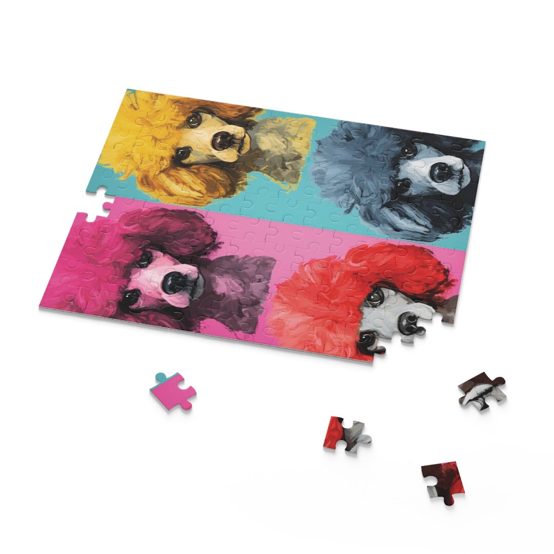 Pop Art Poodle Puzzle - Engaging Jigsaw Fun - Ideal Gift for Poodle ...