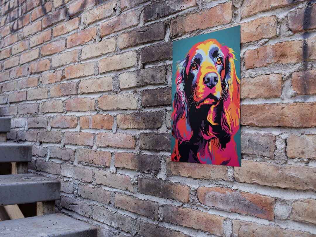 Cocker Spaniel Pop Art, Dog Decor Wall Art, Large Printable Poster ...