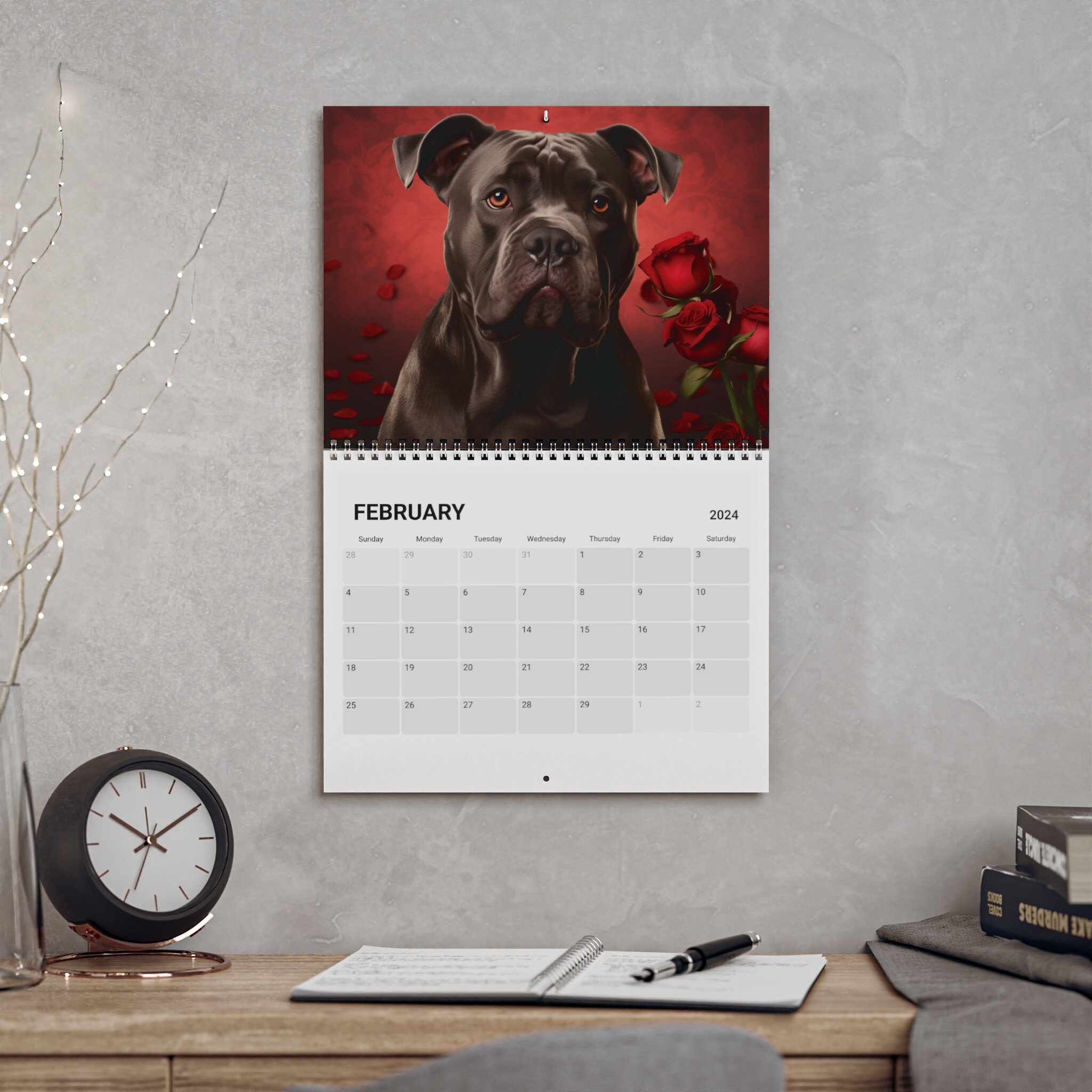 Happy Smiling Cane Corso Calendar 2024 - Etsy