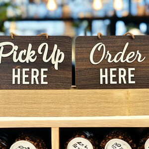 Order Here Pick up Here Sign Sign for Coffee Shop Sign for Fast Food ...