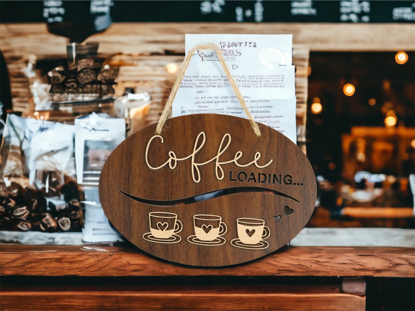 Coffee Shop Sign Coffee Shop Wall Decorations - Etsy