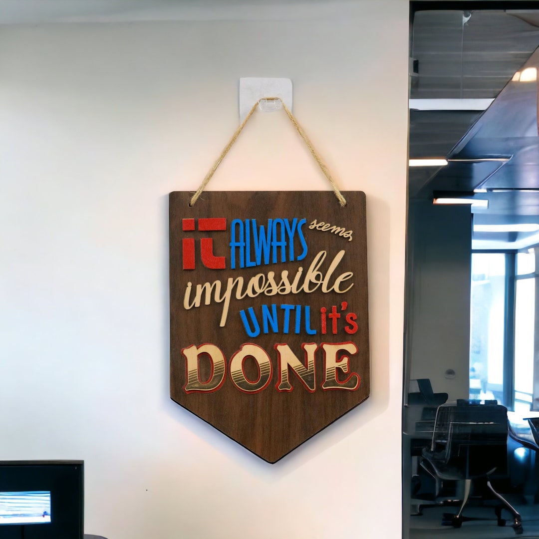 Motivational Decor Sign for Office, Home, Gym - Etsy