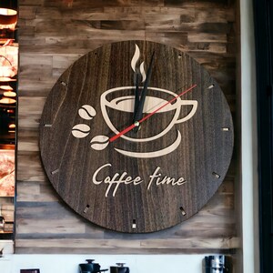 Wall Clock for Coffee Shop Wall Clock With Coffee Design Wall Clock for ...