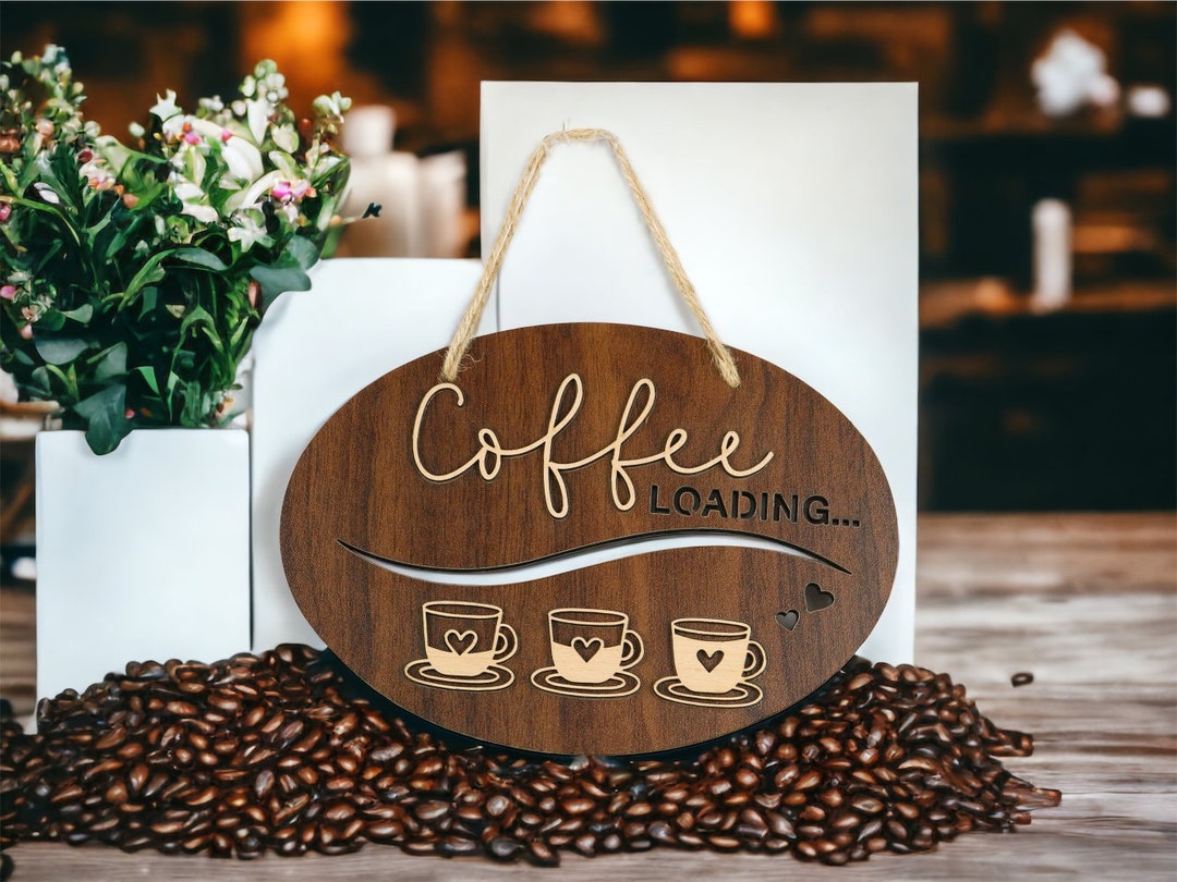 Coffee Shop Sign Coffee Shop Wall Decorations - Etsy