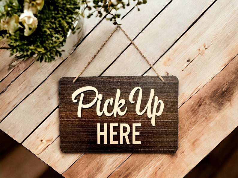 Pick up Sign for Restaurant Pick up Here Sign for Coffee Shop Pick up ...
