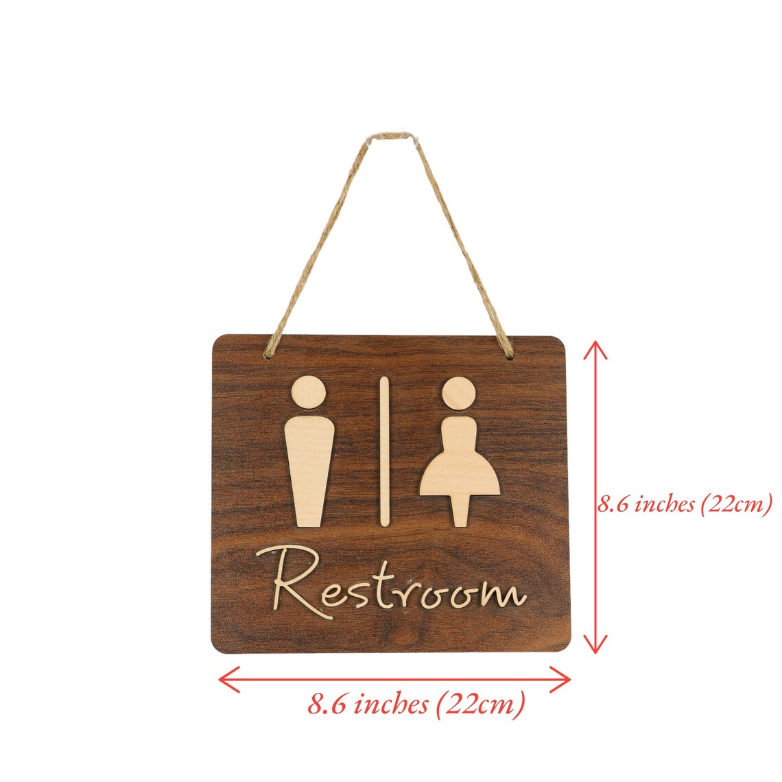 Restroom Sign for Both Genders Unisex Toilet Sign for Business ...
