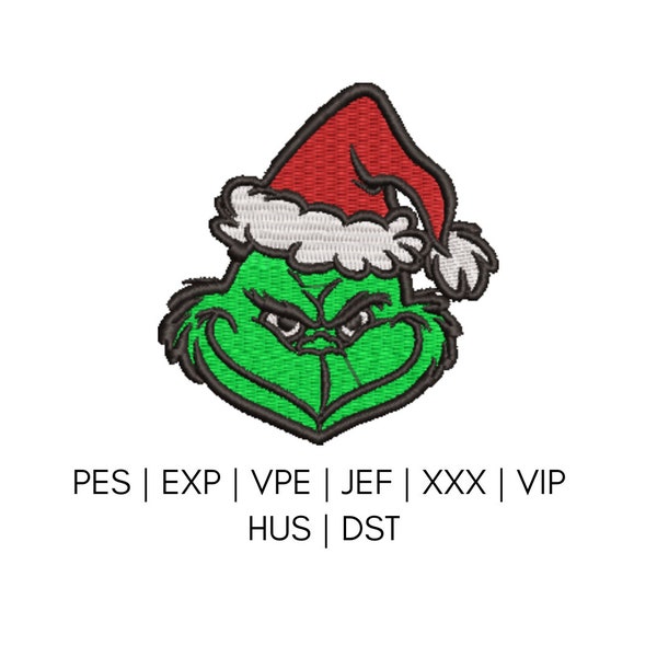 Grinch Embroidery - Etsy