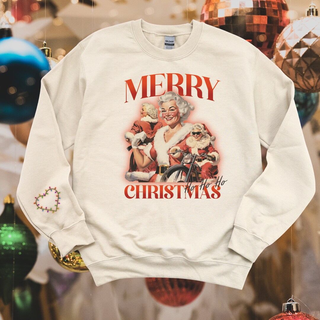 Christmas Mrs. Claus Sweatshirt Vintage Mrs. Claus - Etsy