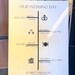 Acrylic Wedding Timeline Sign | Timeline Signs | Custom Wedding Signs ...